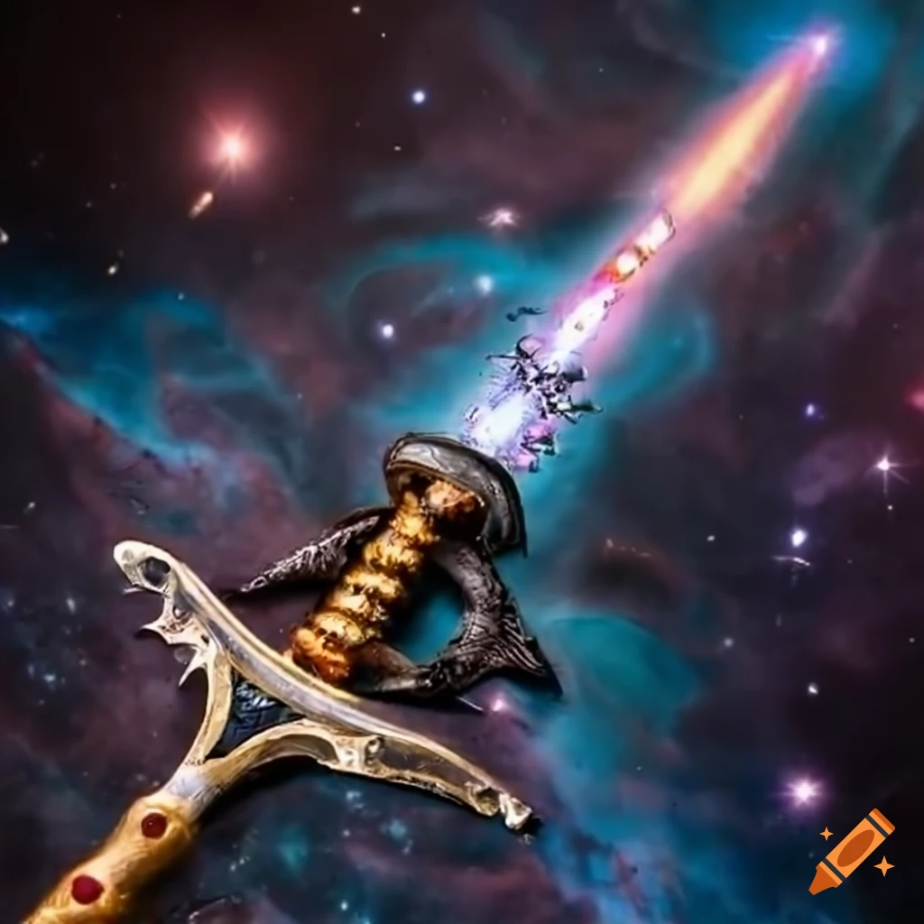 Galactic sword on Craiyon
