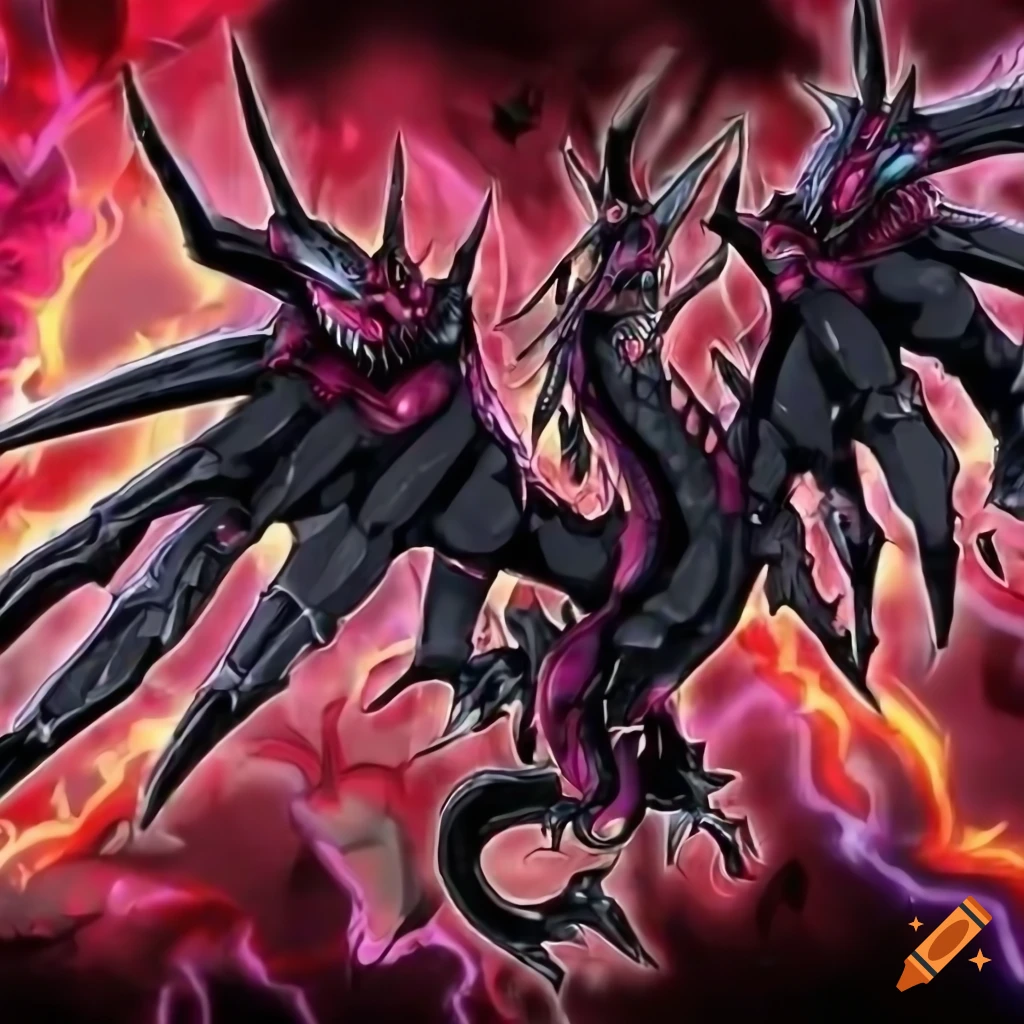 Detailed artwork of an infernal dragon on Craiyon