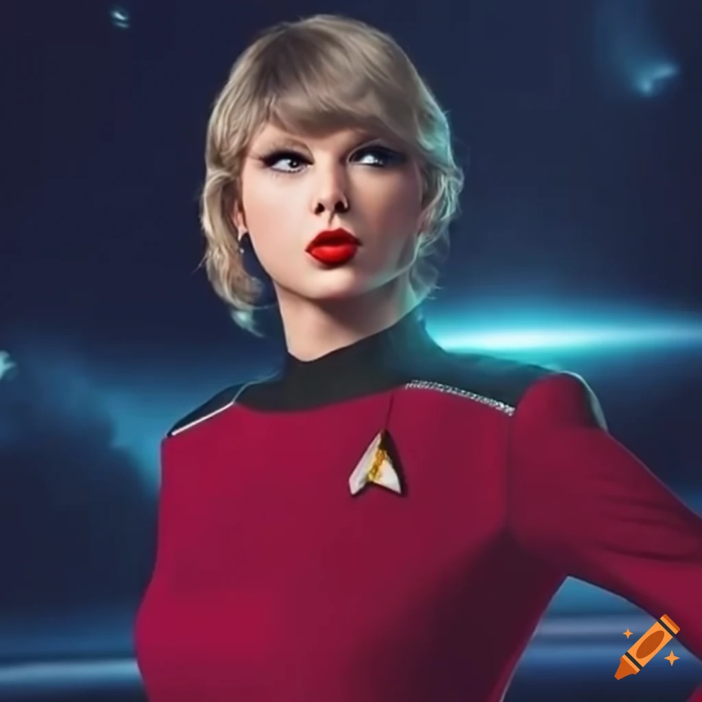 Taylor swift in starfleet uniform on Craiyon