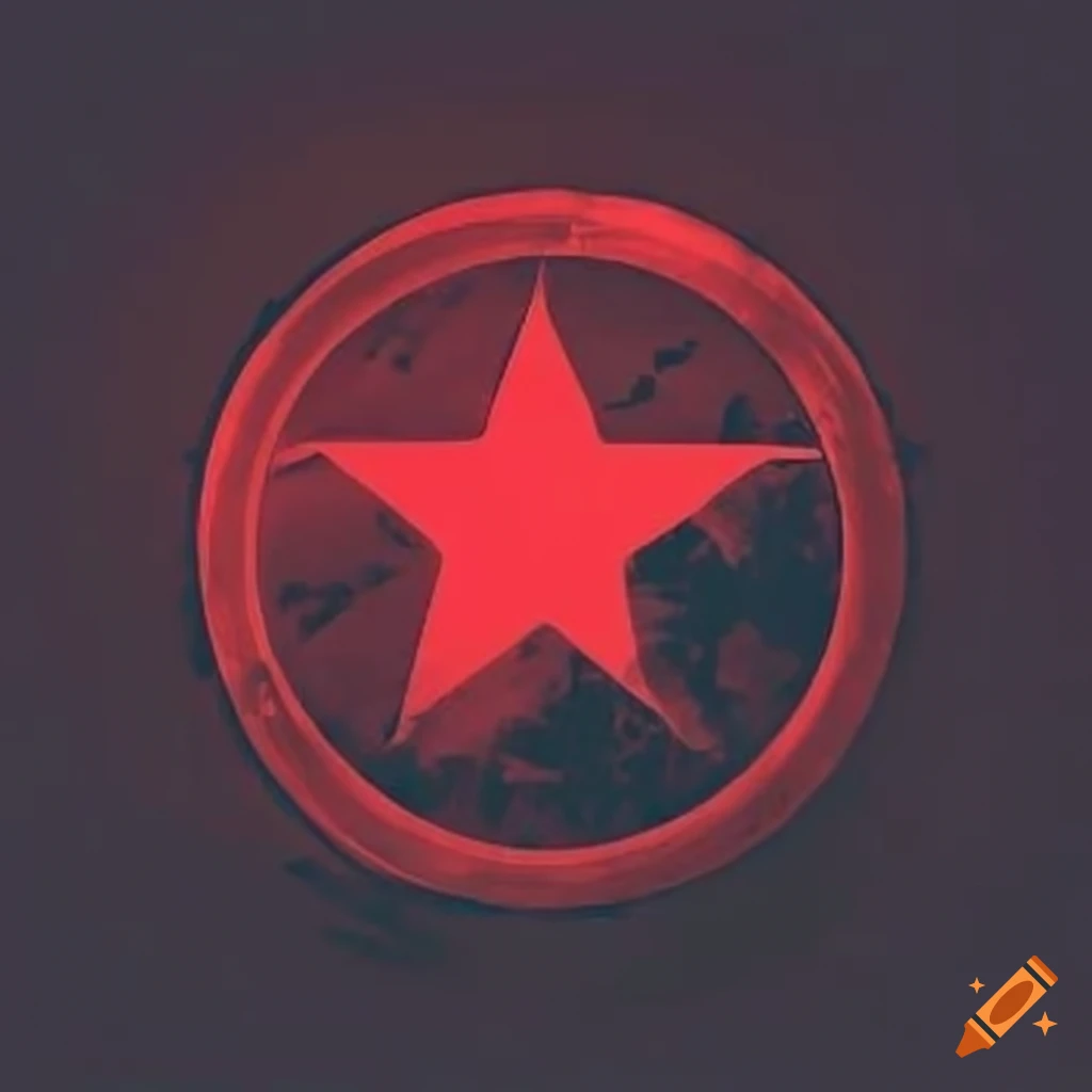 Intriguing logo with hidden symbol and red star