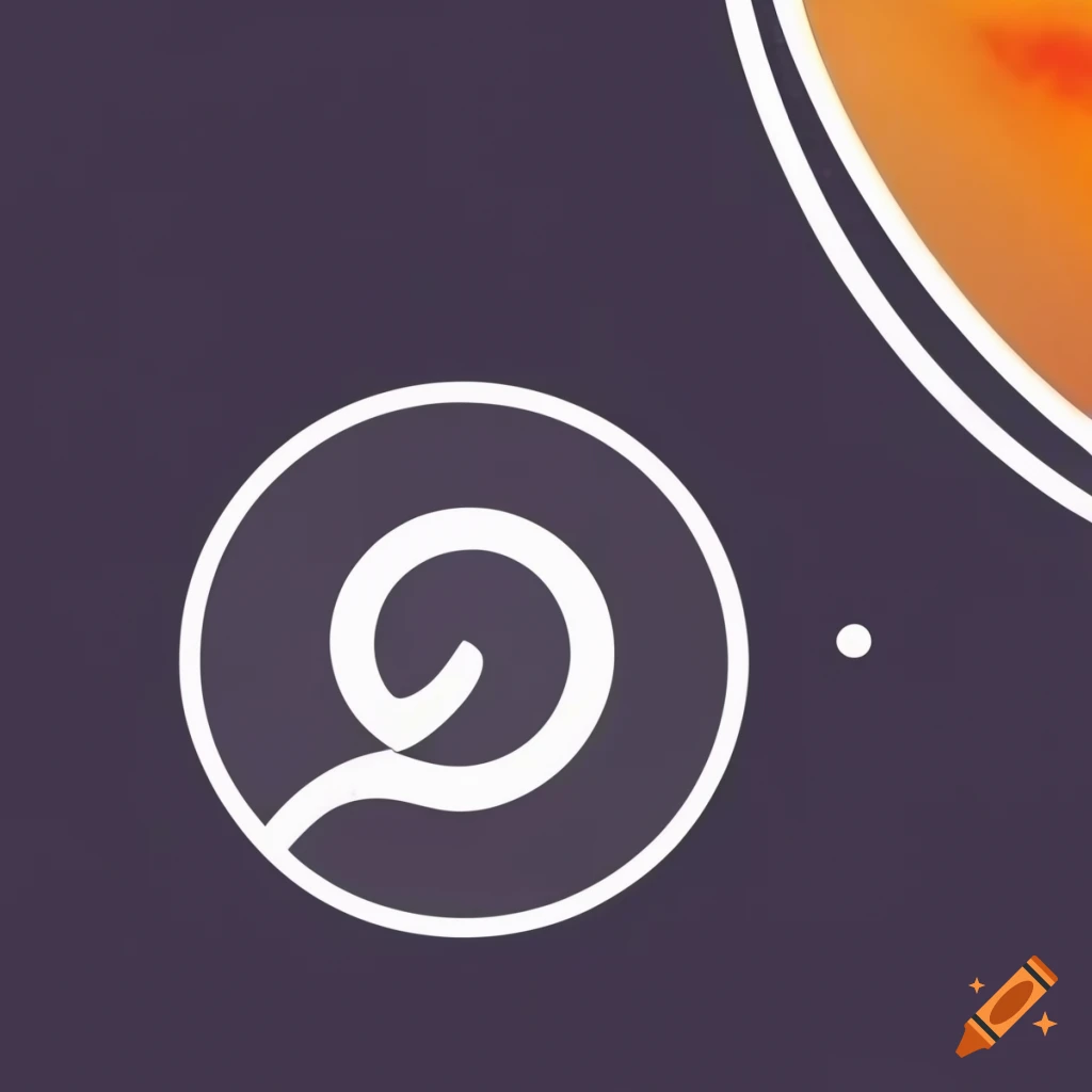 Minimalist vector spore seal logo in circular design on Craiyon