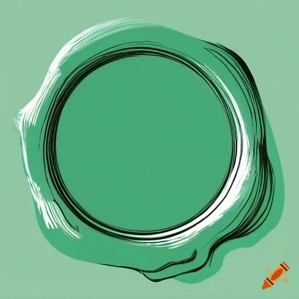 Mint green wax seal