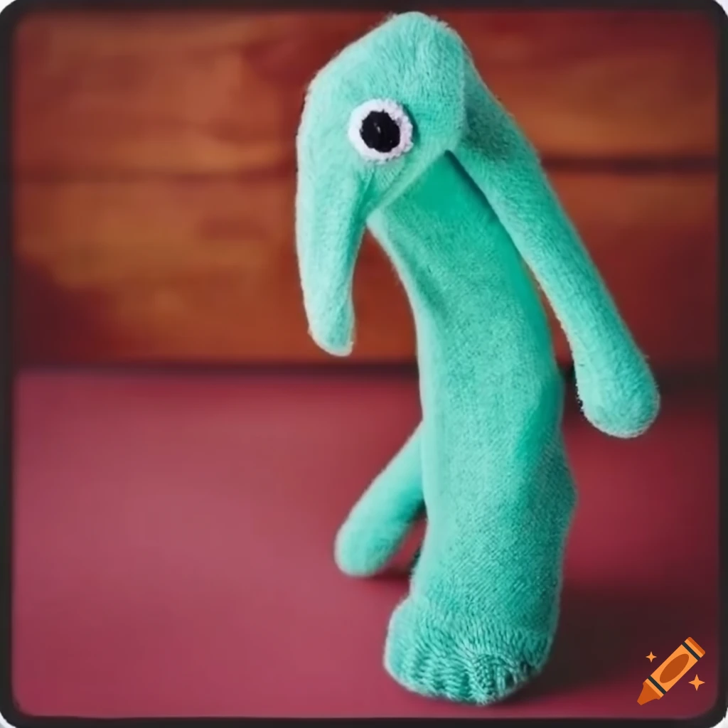 Bold and brash sock puppet artwork