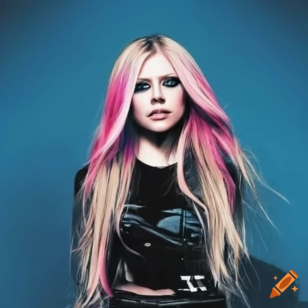 Avril lavigne warrior with a sword on Craiyon