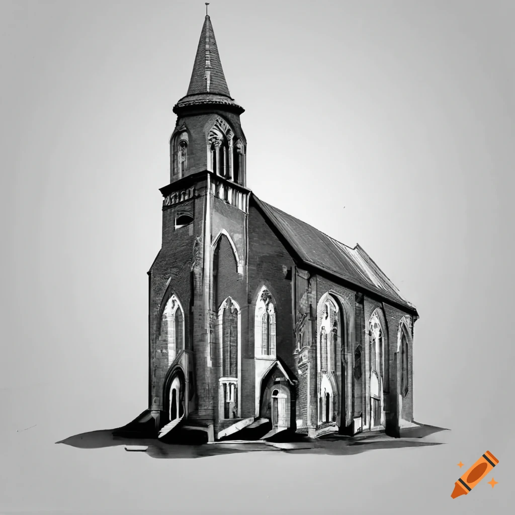 Image of a church on Craiyon