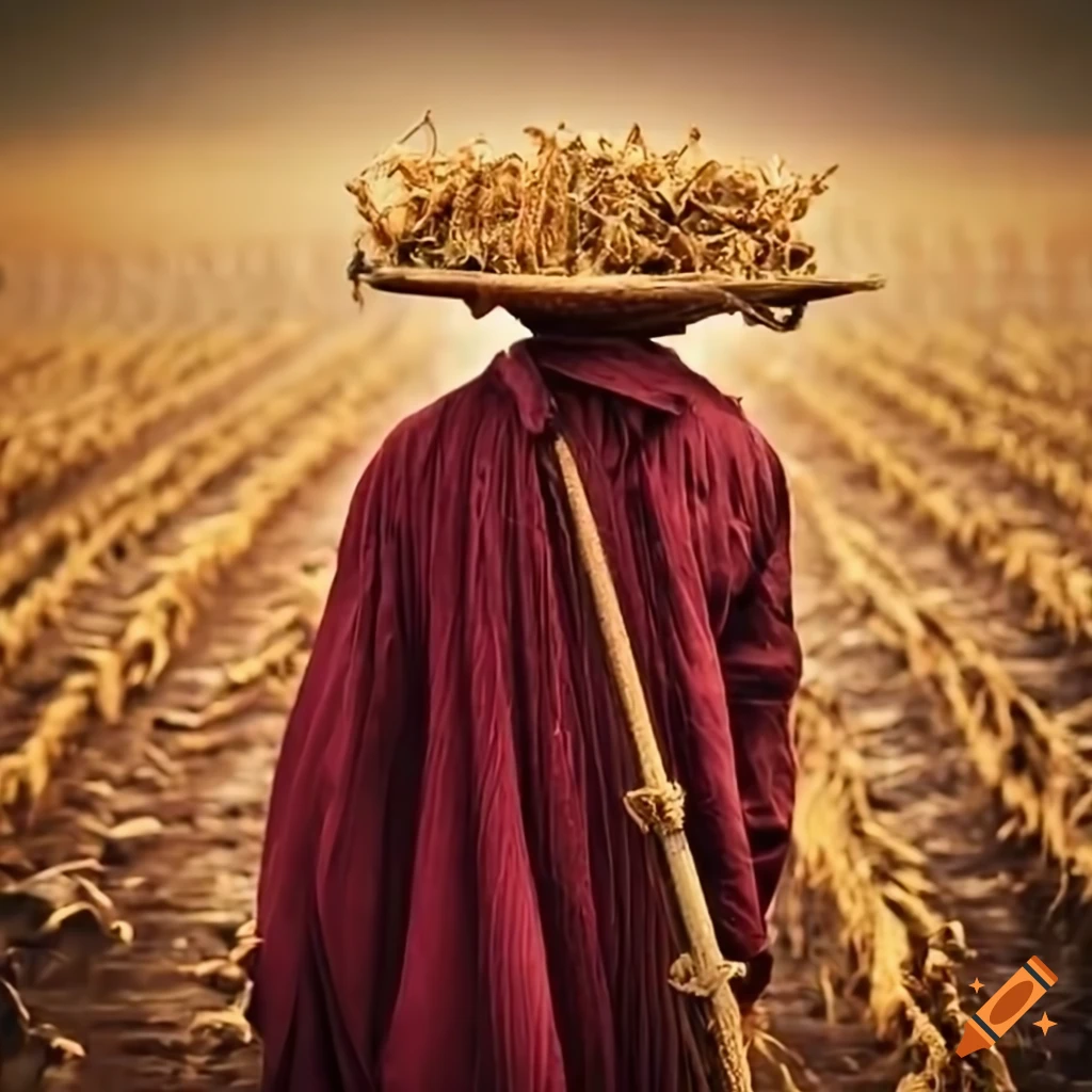 Egyptian farmer in traditional clothing on Craiyon