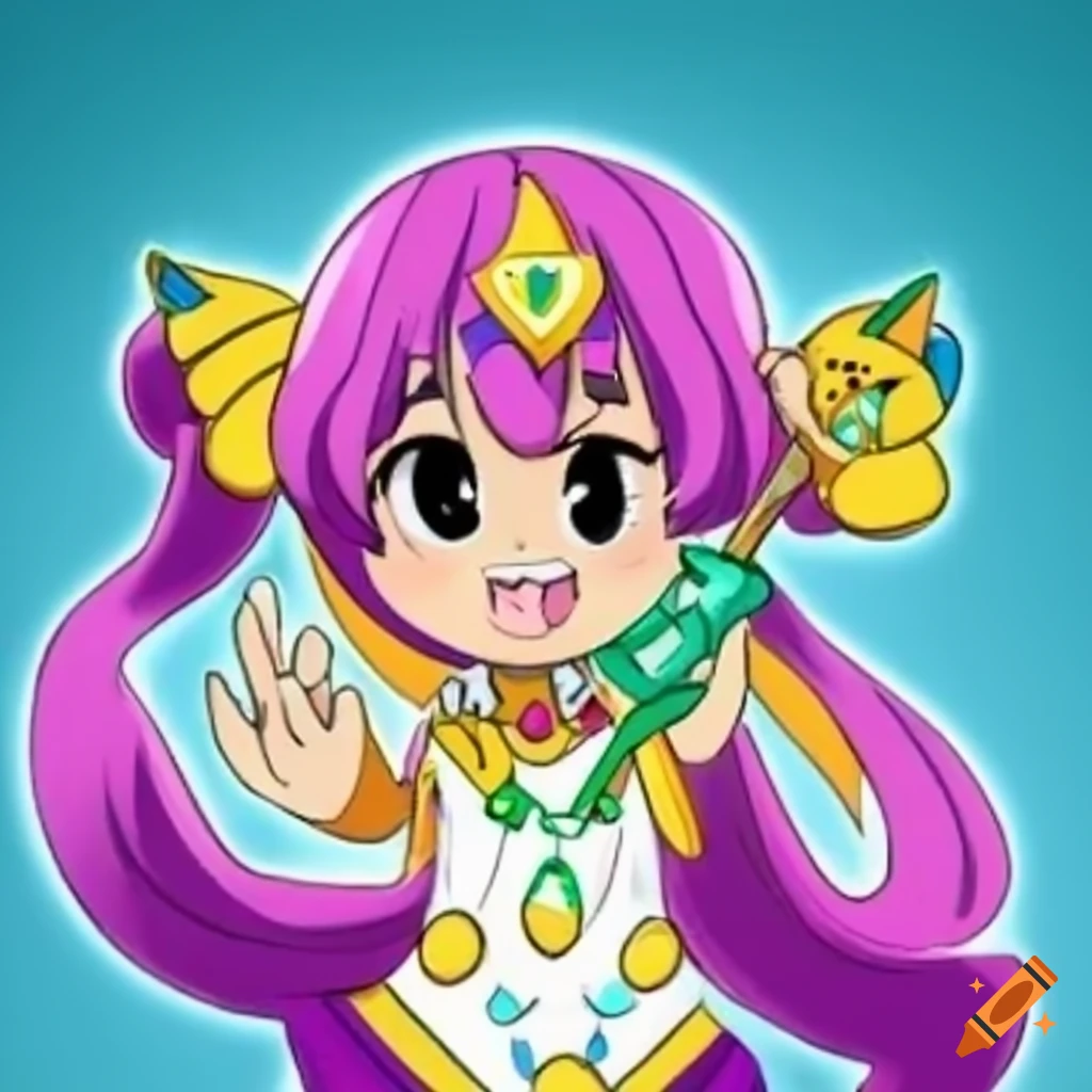 High guardian spice oc in rhythm heaven on Craiyon