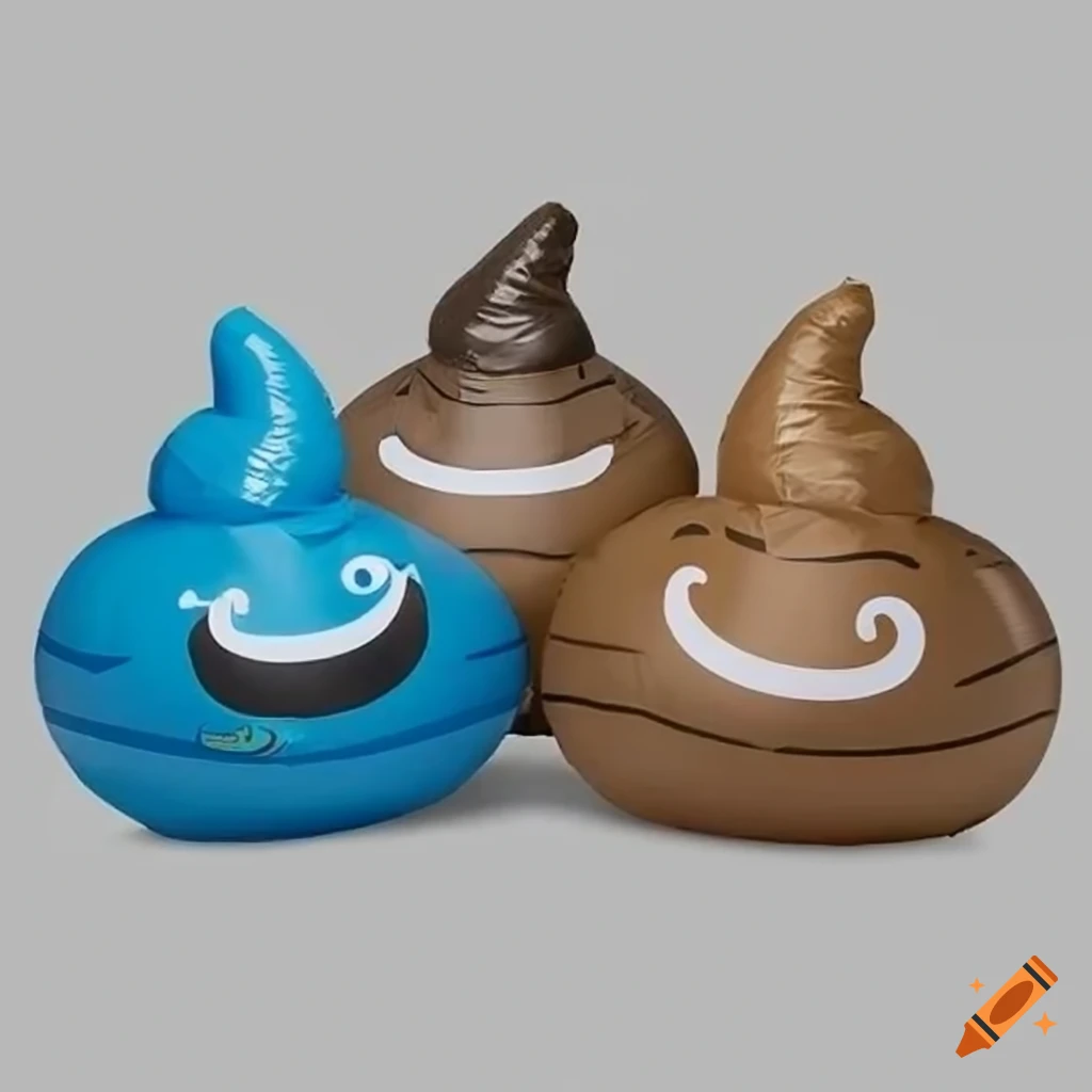 Giant inflatable dog poop balloon at a parade