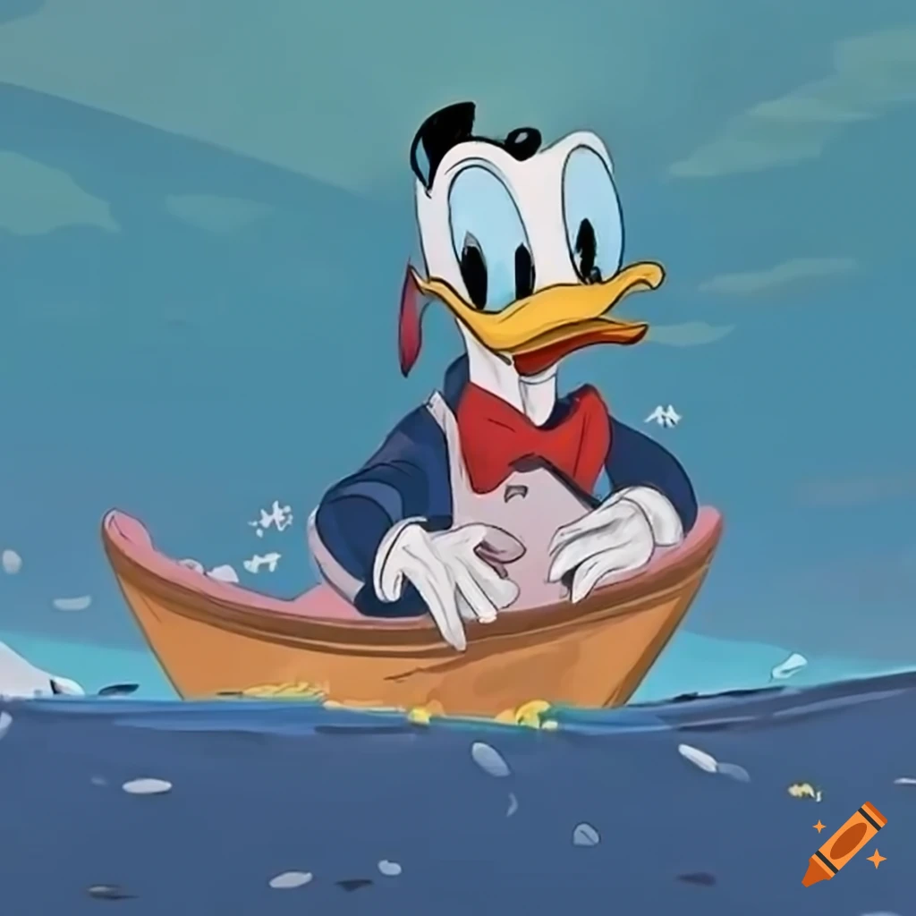 Cartoon Donald Duck Boat