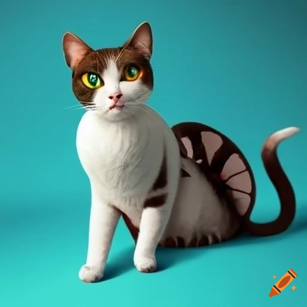 Artistic representation of a house made of cats on Craiyon