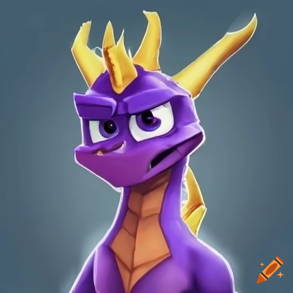 Artwork of spyro the human boy