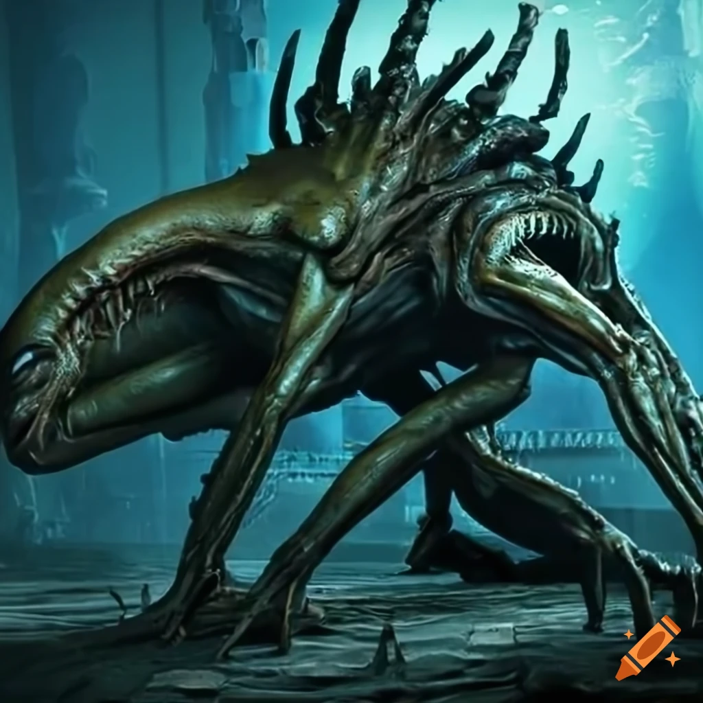 Image of an aliens hive on Craiyon