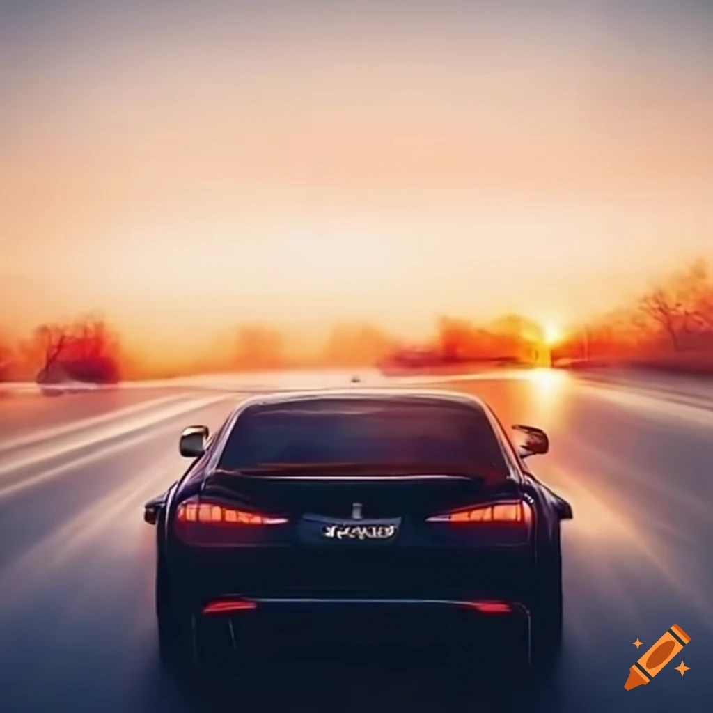 Image of a car ride on Craiyon