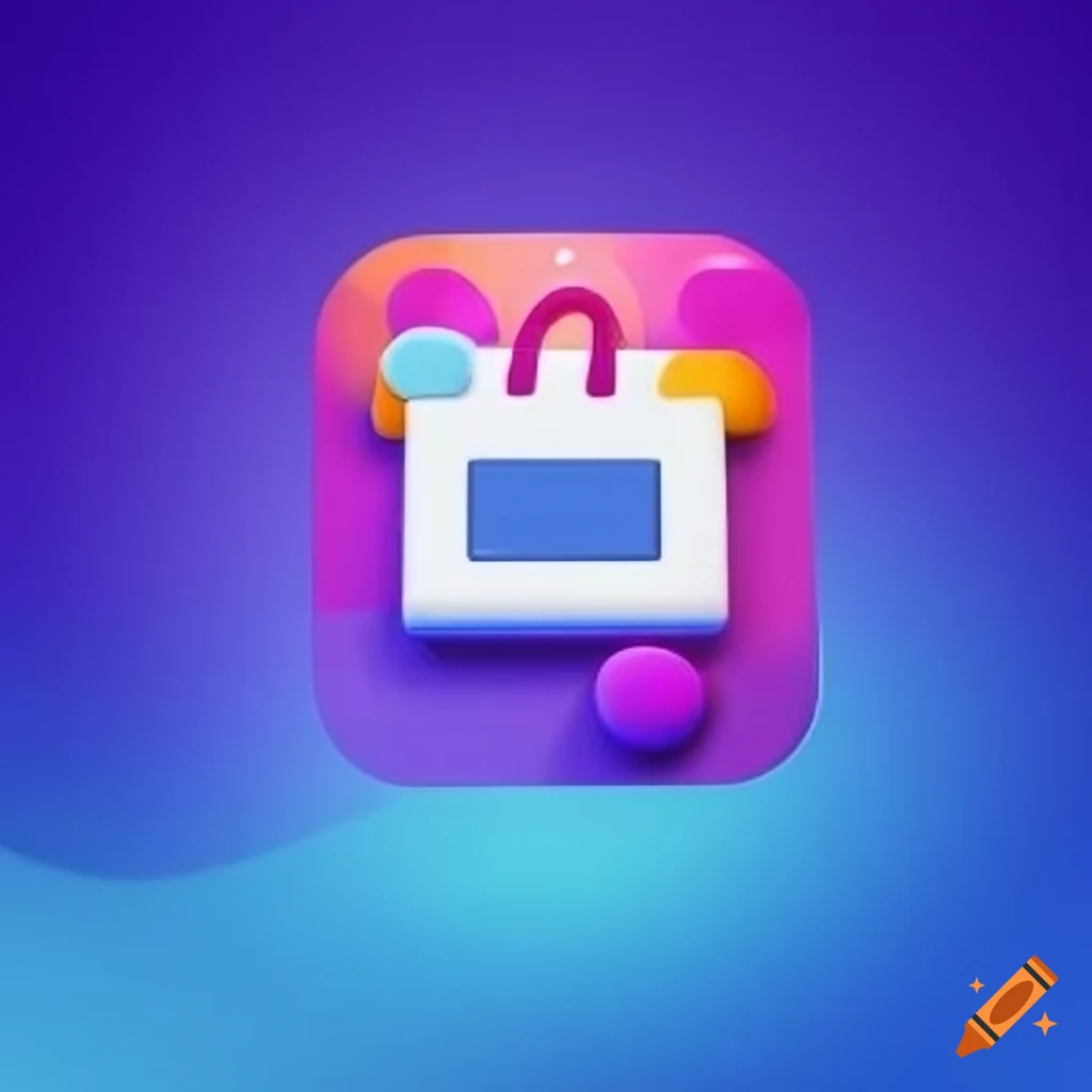 User-friendly shopping app icon on Craiyon