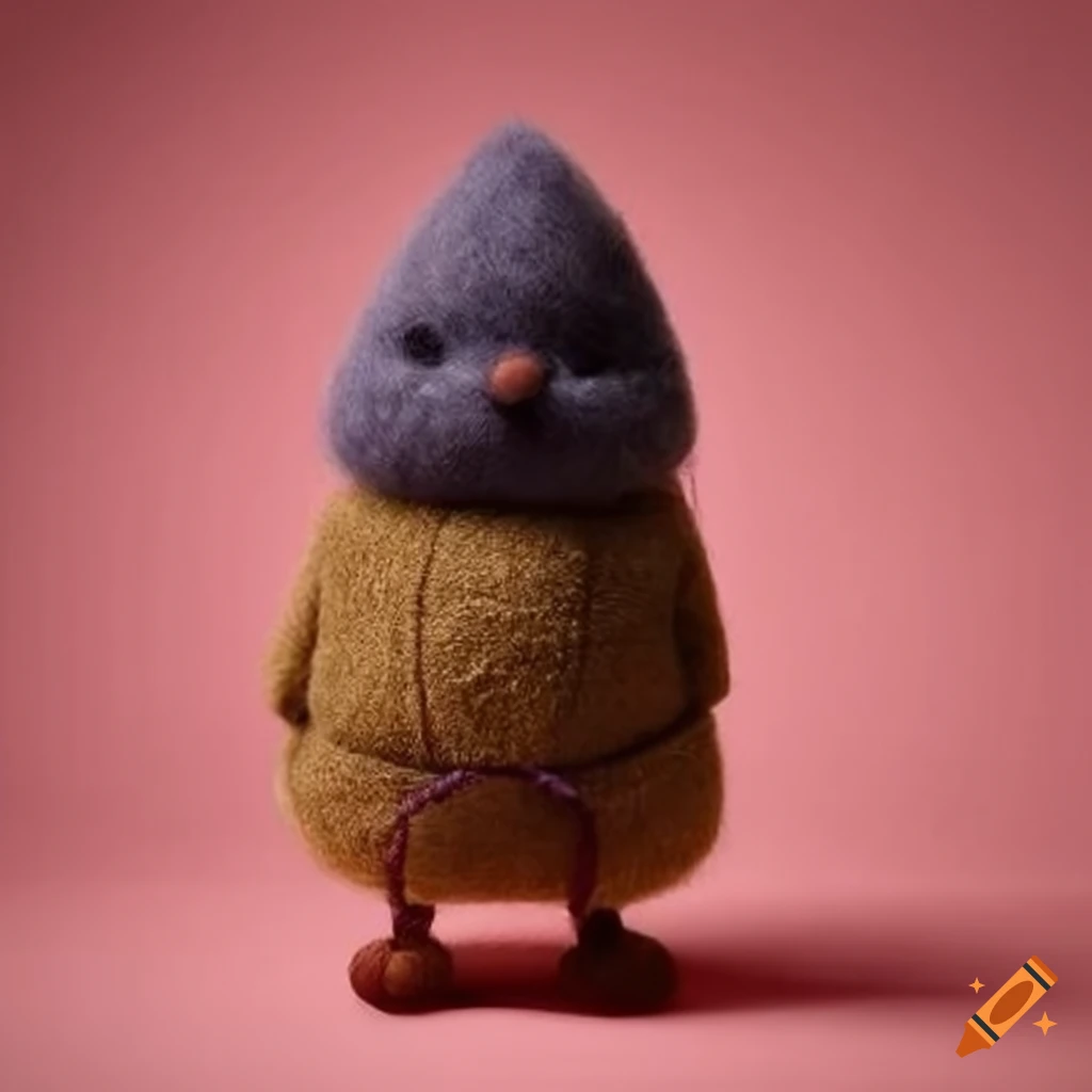 Surreal painting of people made of wool on Craiyon