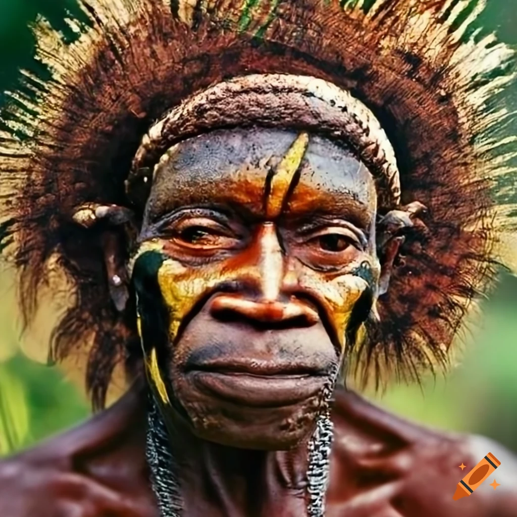 Portraits of people from papua new guinea on Craiyon