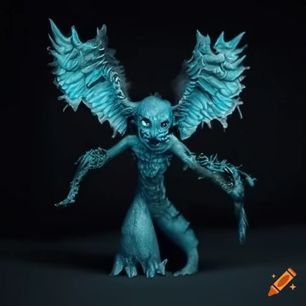 Illustration of tiny winged ice demons on Craiyon