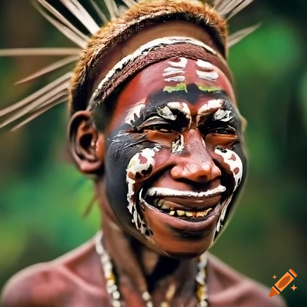 Portraits of people from papua new guinea on Craiyon