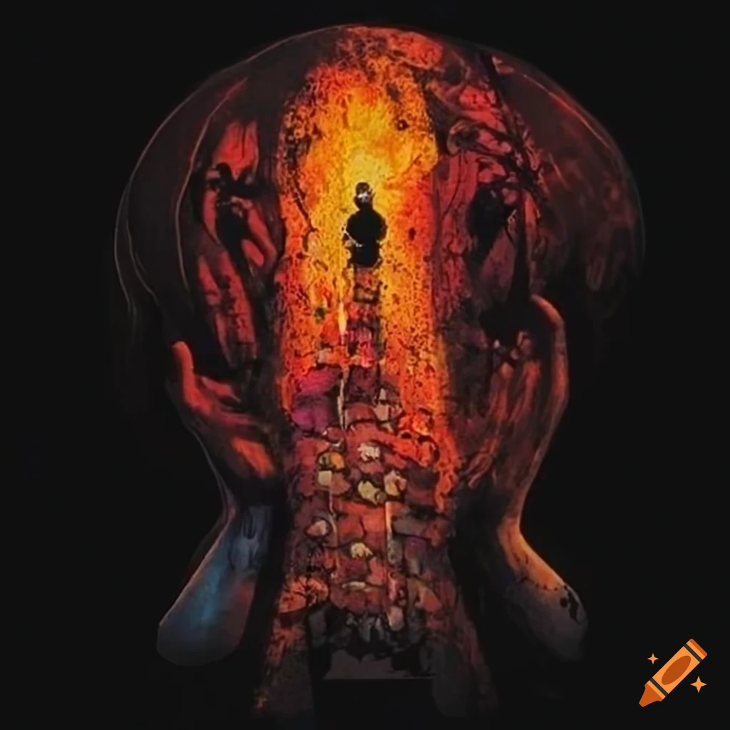 Artistic album cover design on Craiyon