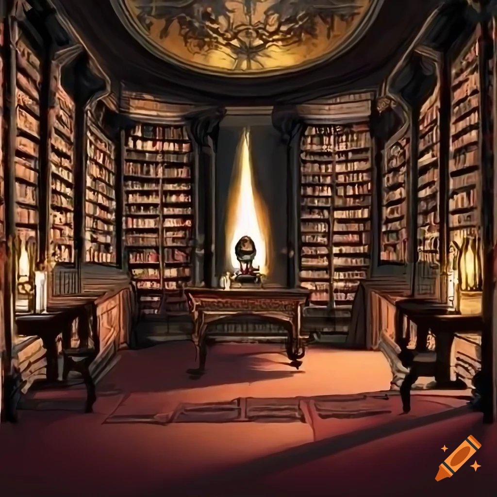 Underwater library depicted in realistic art style on Craiyon