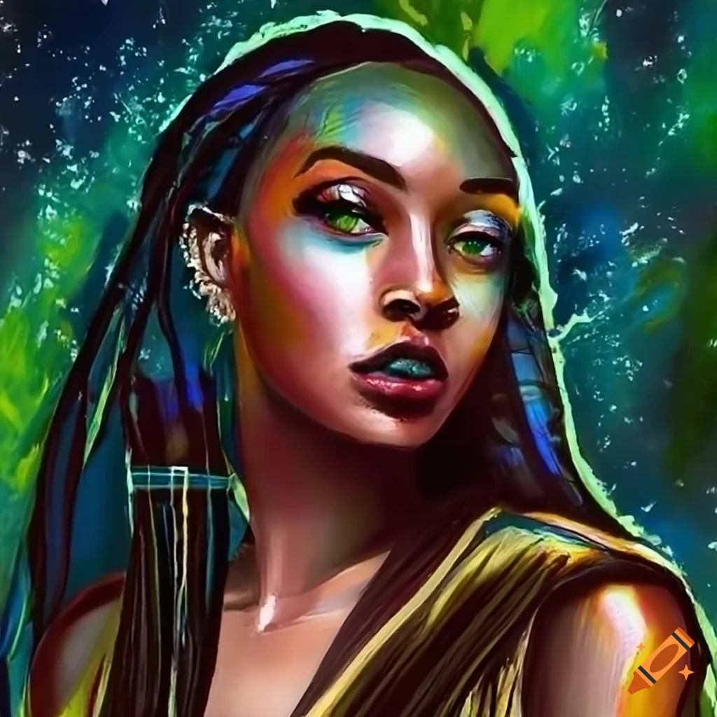 Portrait of latasha, the enigmatic lithuanian lady