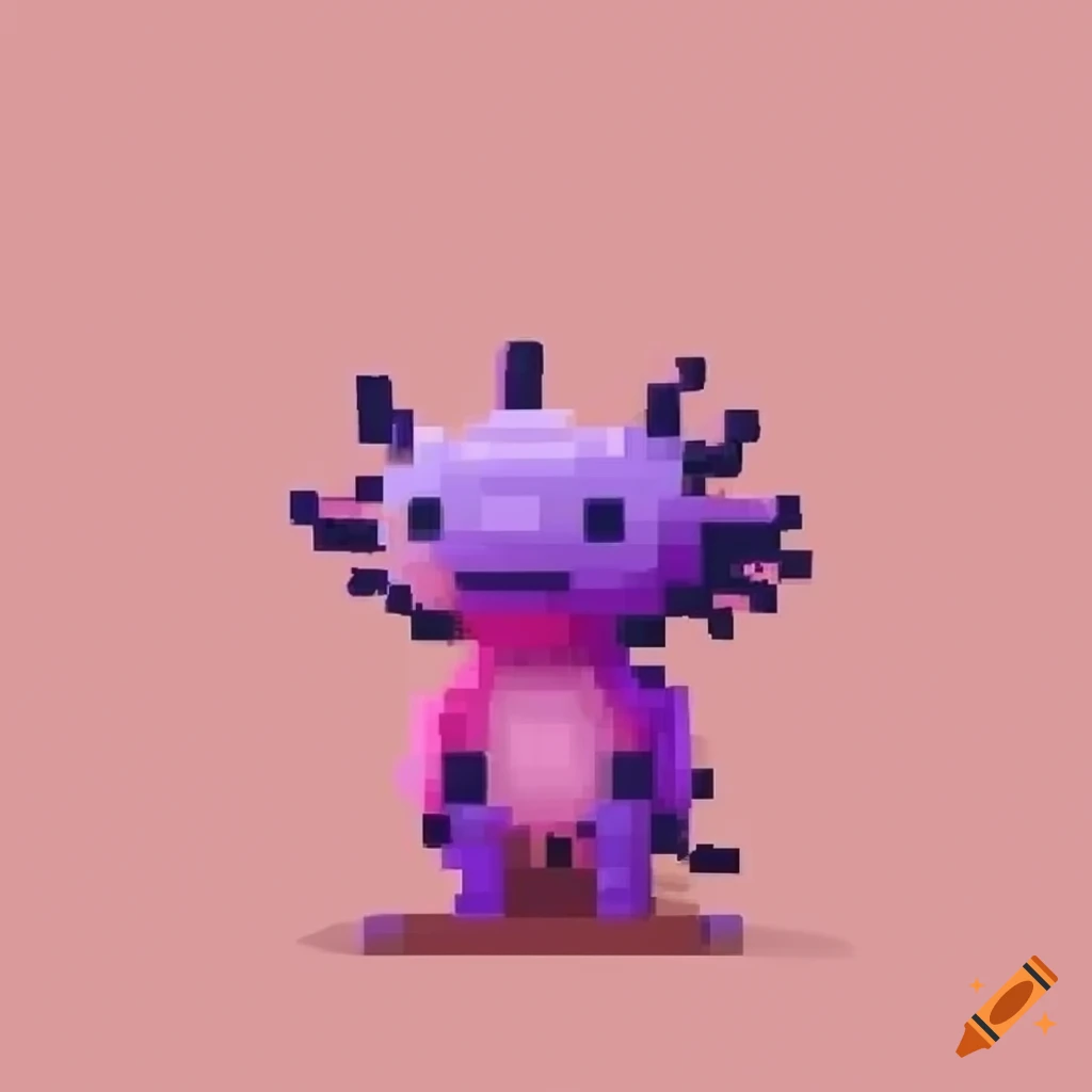 Pixel art of a cute mushroom cow on Craiyon
