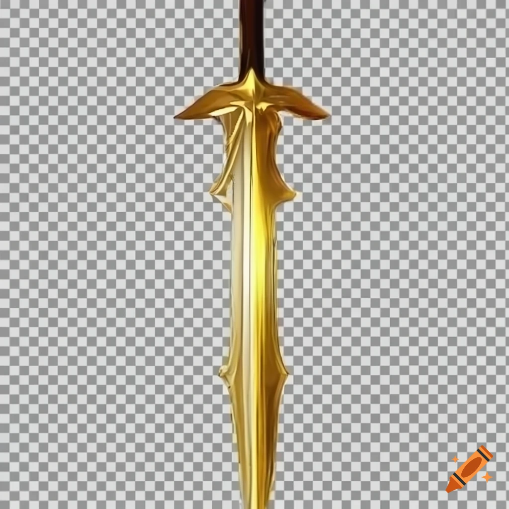Golden sword icon on Craiyon