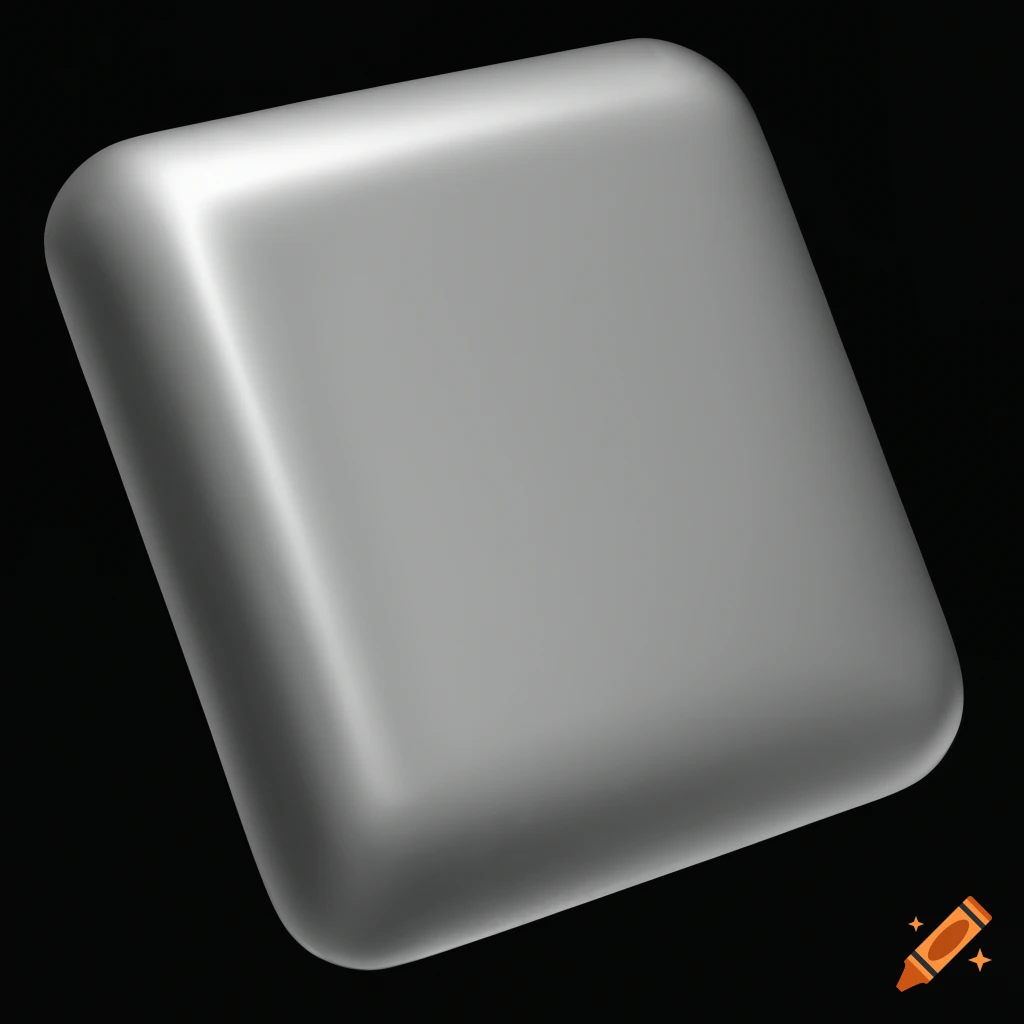 Silver square 3d rendering on Craiyon