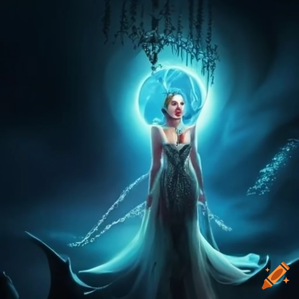 Queen of the night artwork on Craiyon