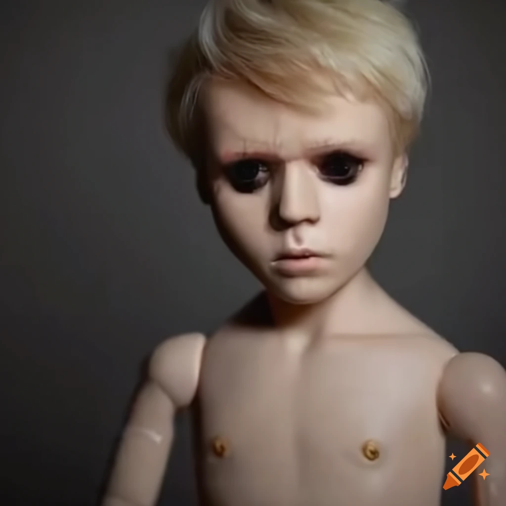 Man In A Room Surrounded By Unsettling Dolls On Craiyon