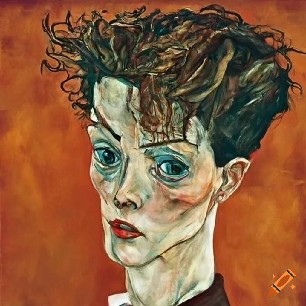 Painting titled 'Mother' by Egon Schiele on Craiyon