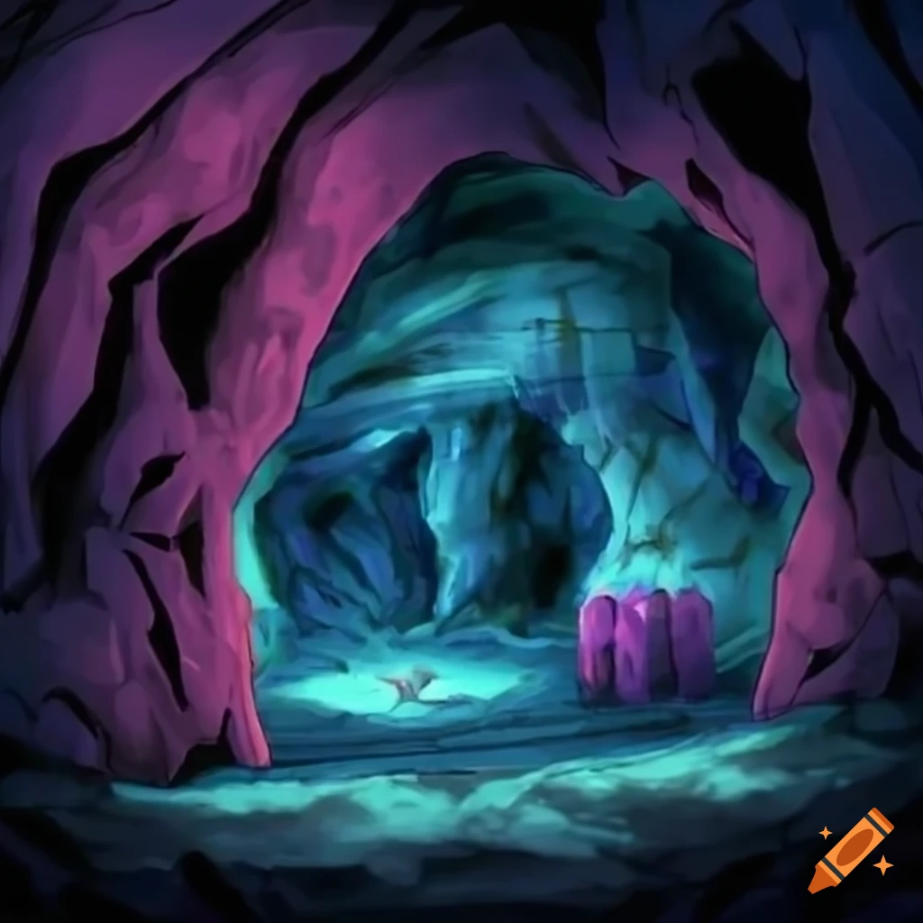 Image of a cave for yu-gi-oh card game