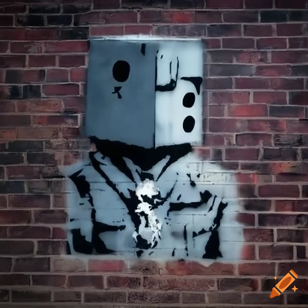 Street Art Graffiti Of Dice Man Stencil On Craiyon