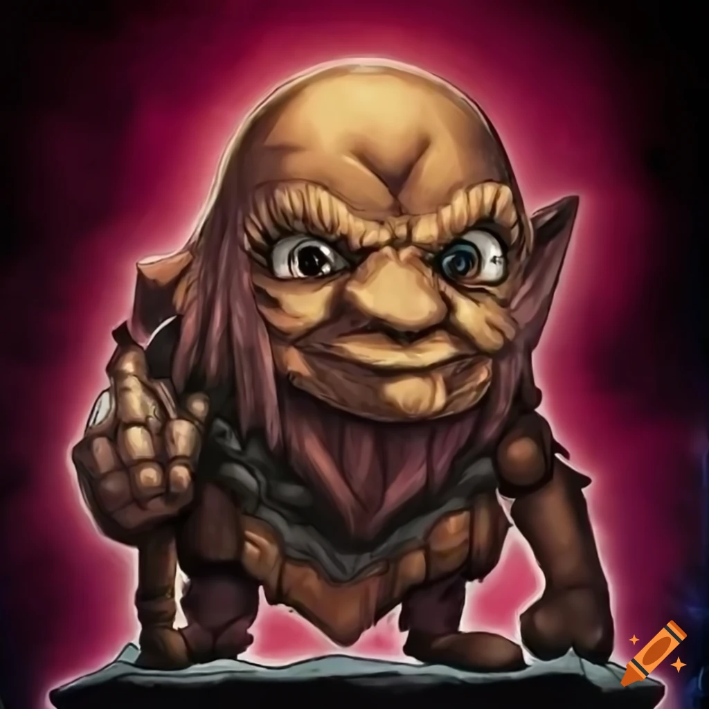 Yu-gi-oh! gnome monster card on Craiyon