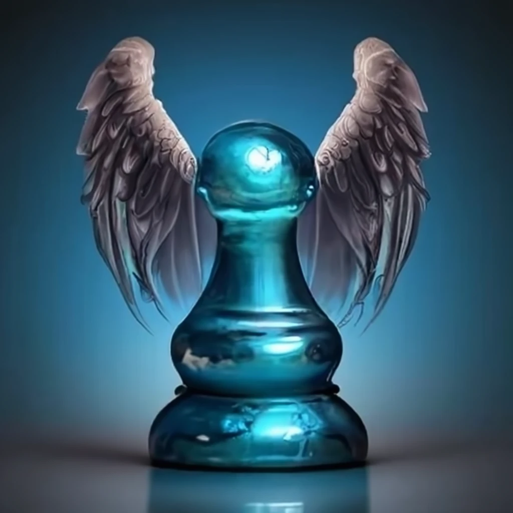 Chess pawn transformed into a magical creature