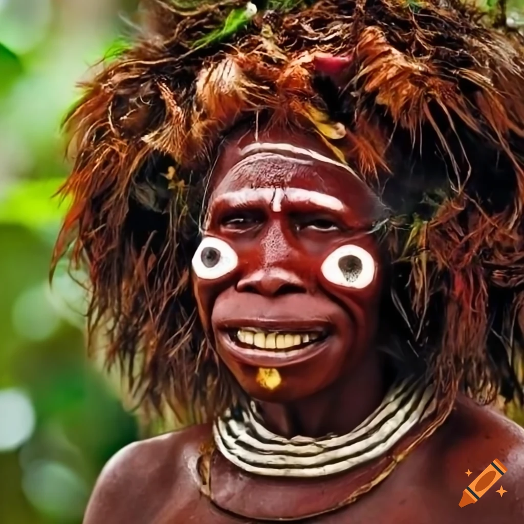 Portraits of people from papua new guinea