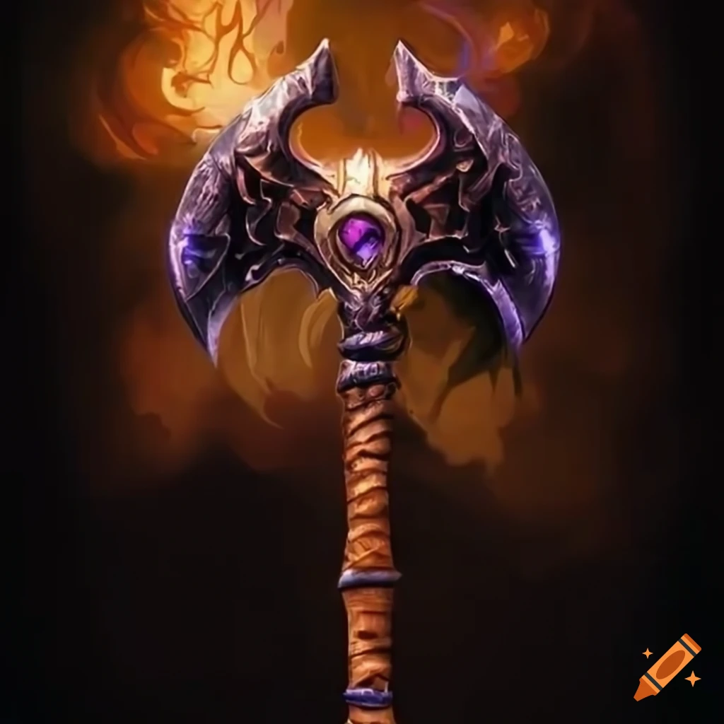 Mythic axe illustration
