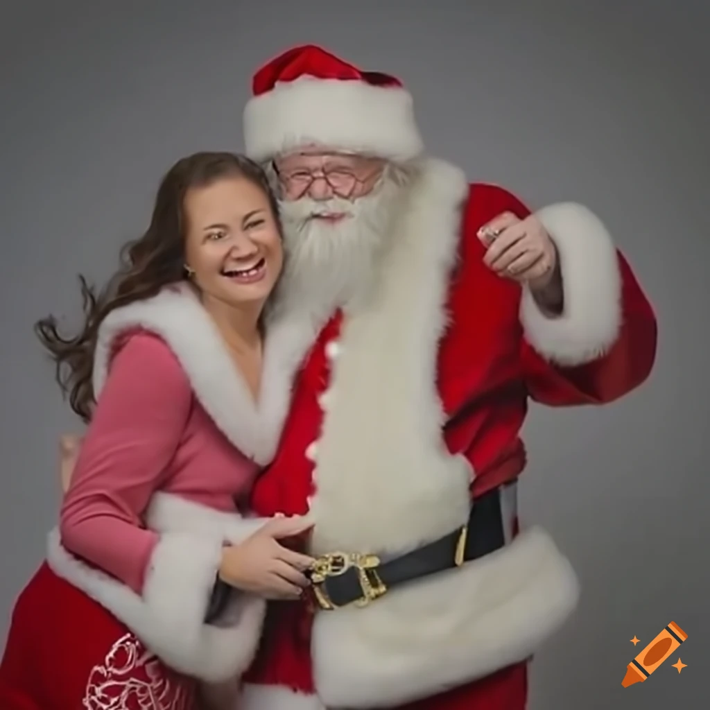 Santa claus with his mom