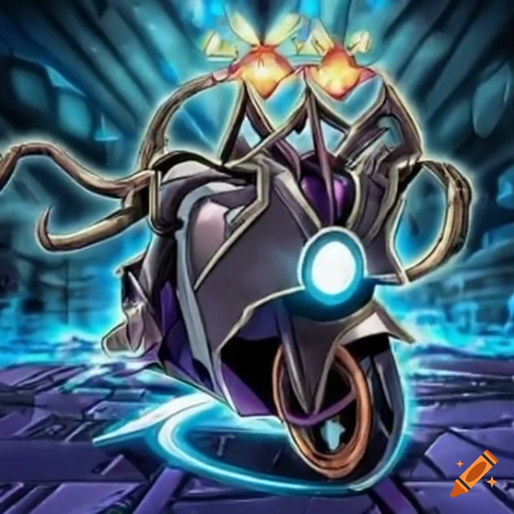 Yu-gi-oh! bike for card game players on Craiyon