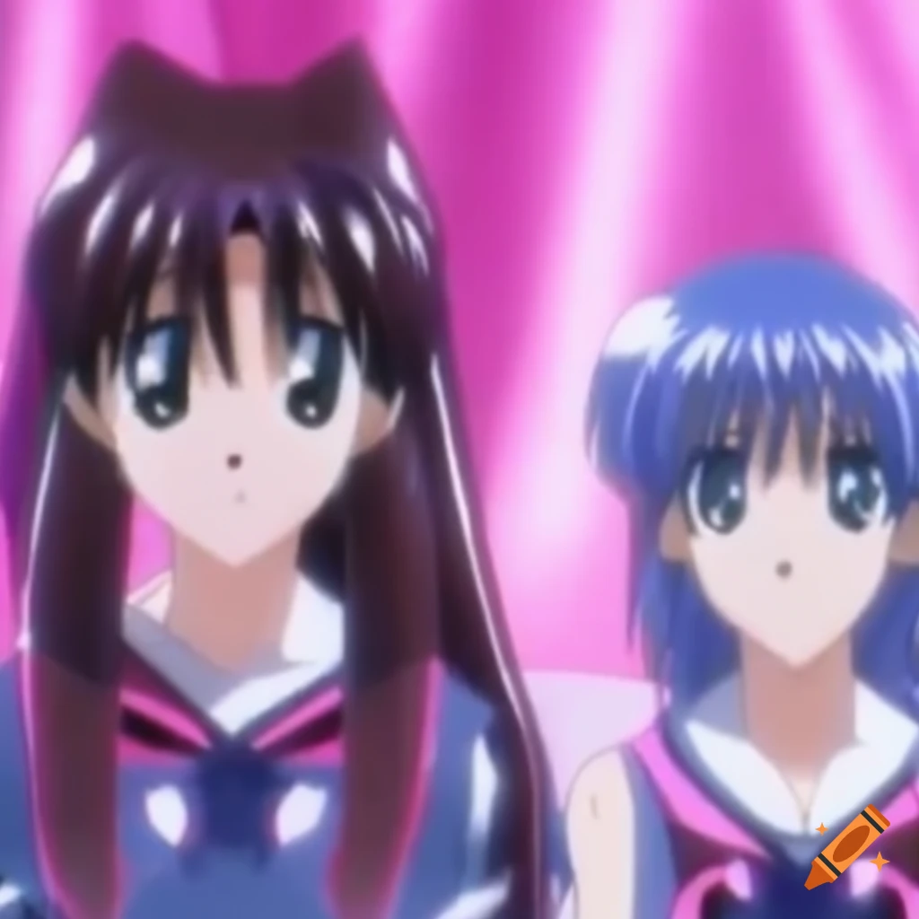 3d anime heart with dazzling effects