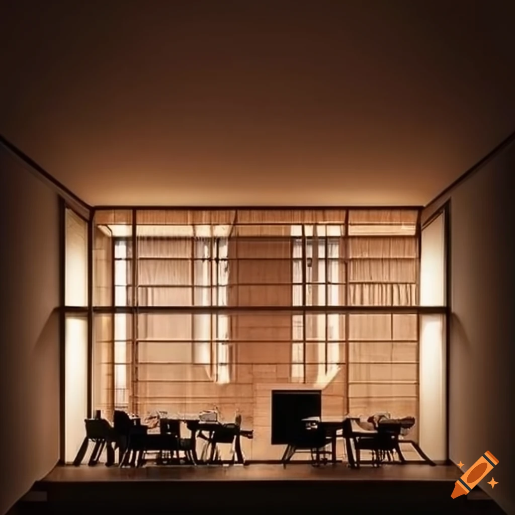 Secluded coffee shop with minimalist architecture