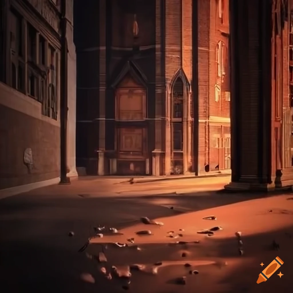 Photorealistic depiction of a melting Detroit cityscape on Craiyon