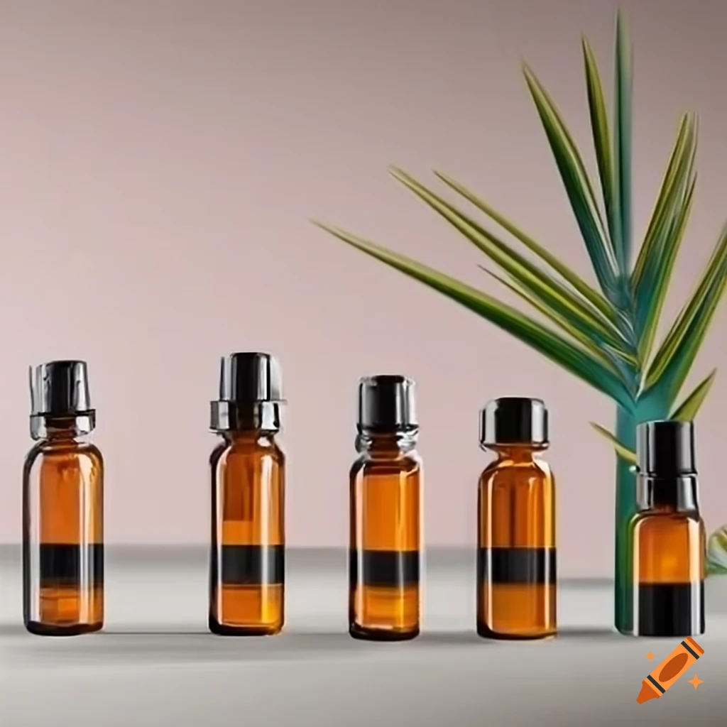 Wallpaper showcasing essential oils on Craiyon