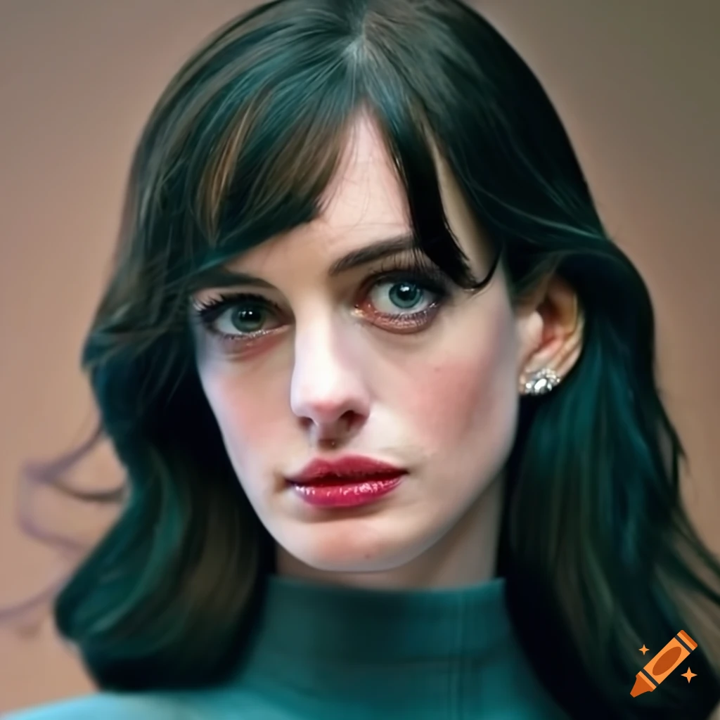 Close-up portrait of a stunning young woman on Craiyon