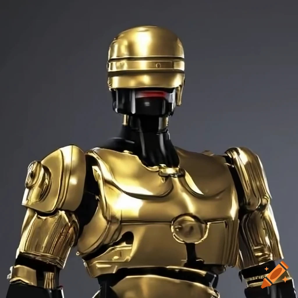 C-3po combined with robocop on Craiyon