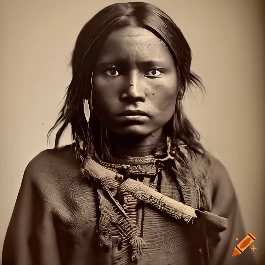 Photograph Of Two Apache Warriors In The 19th Century On Craiyon