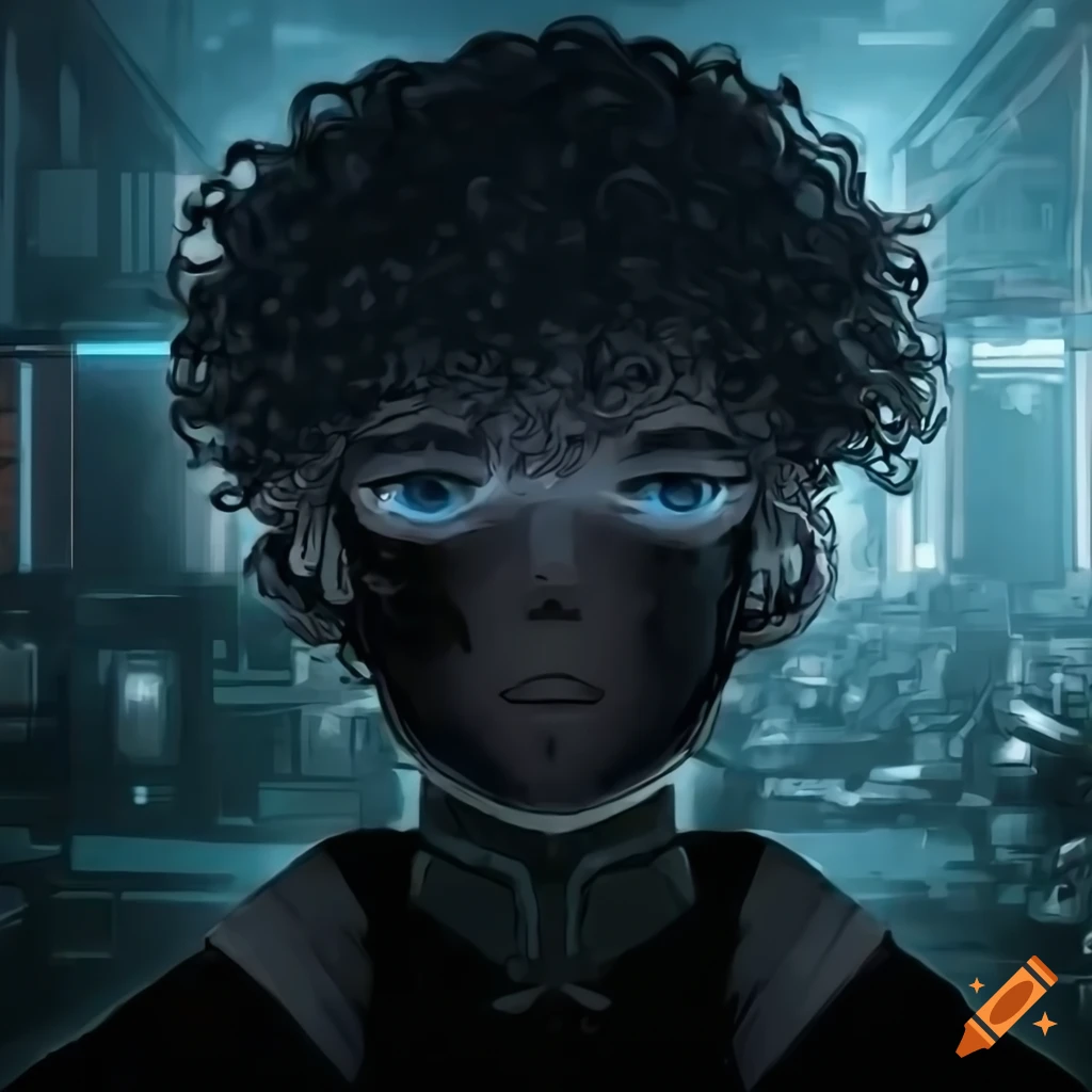 Anime highschool boy piloting a futuristic mech