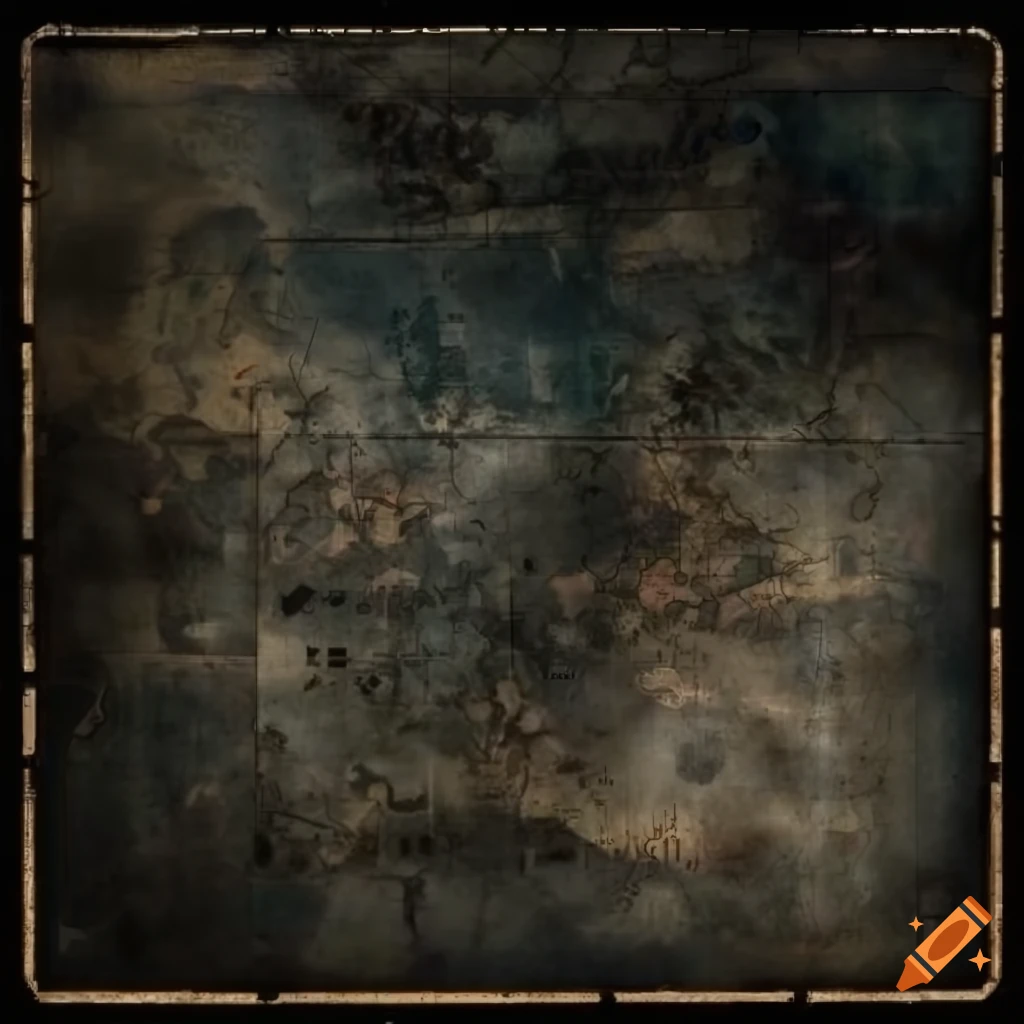 Fallout-style maps on Craiyon