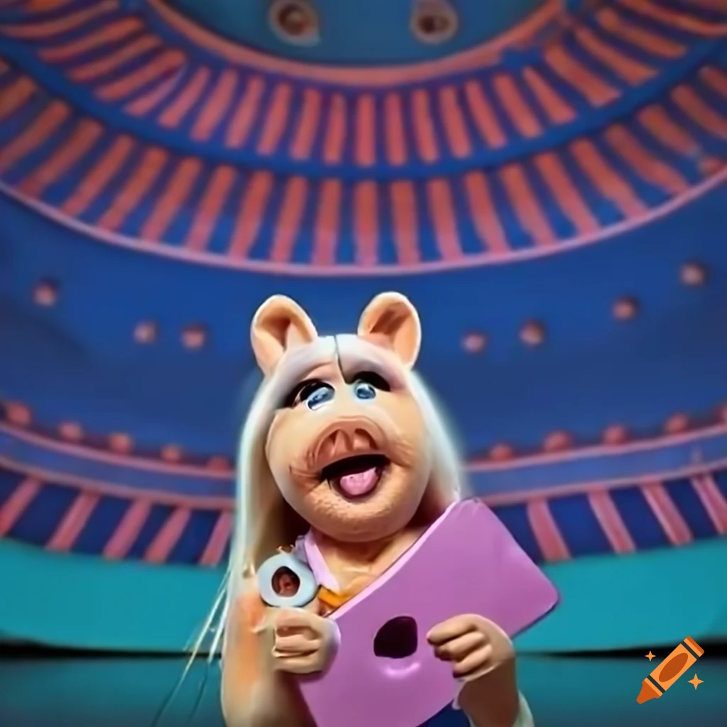 Miss piggy in a spacesuit on Craiyon