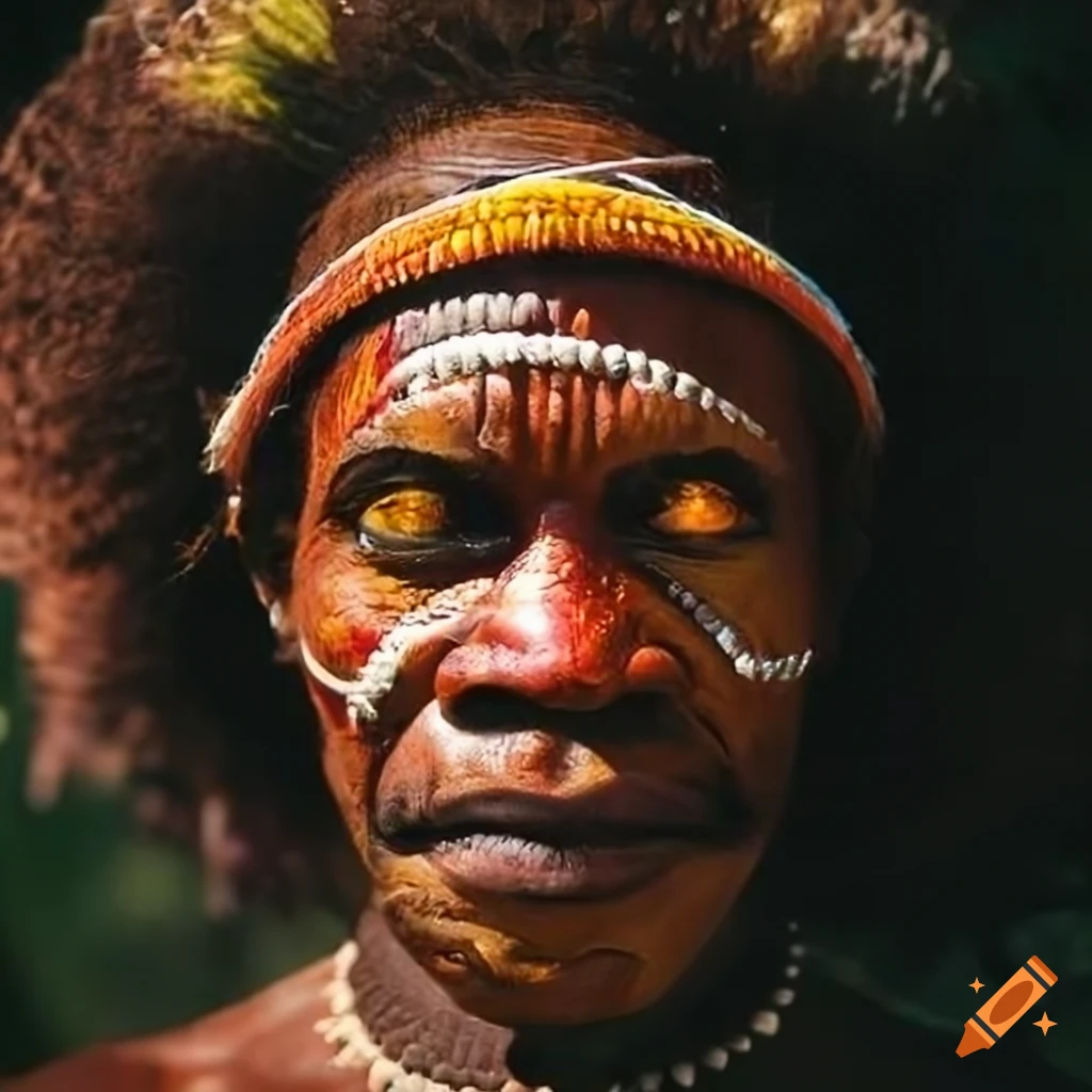 Portrait of papua people